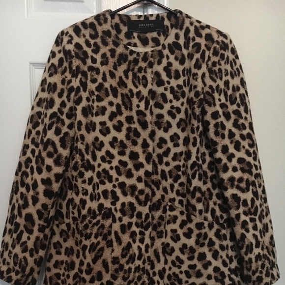 Zara | Jackets & Coats | Zara Leopard Coat | Poshmark